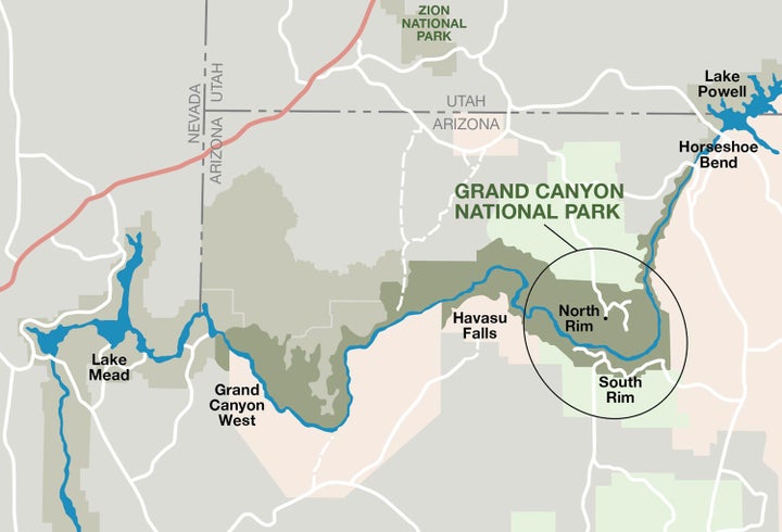 5 Areas of the Grand Canyon: They're Not All in the National Park