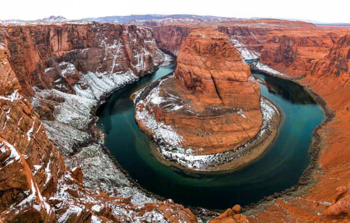 Horseshoe Bend in winter - Grand Canyon National Park Trips